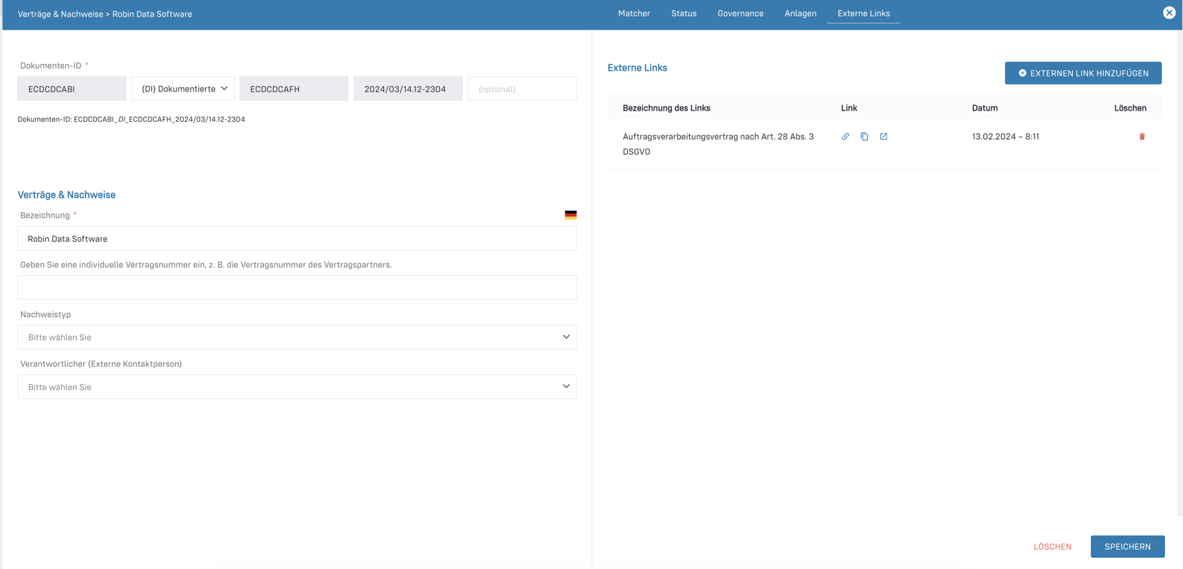 Vertrag zur Auftragsverarbeitung für die Robin Data Software
