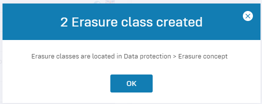 Create an erasure concept
